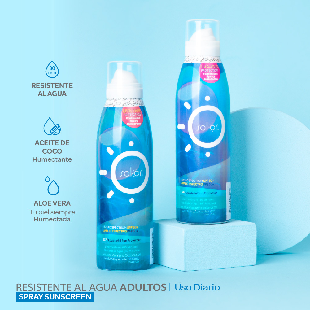 Protector Solar Resistente Al Agua Adultos - Solor tu mejor opción de ...