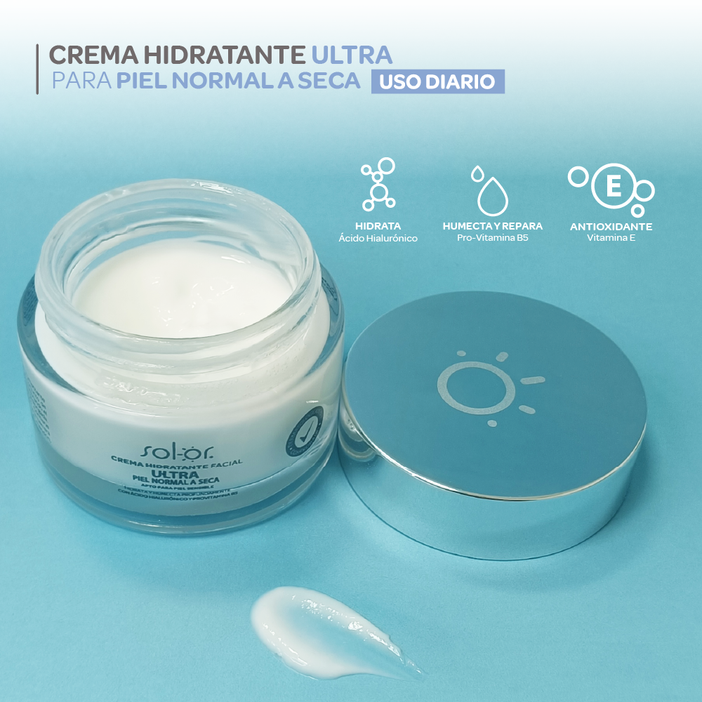Crema Hidratante Facial Ultra x 50ml - Solor tu mejor opción de ...